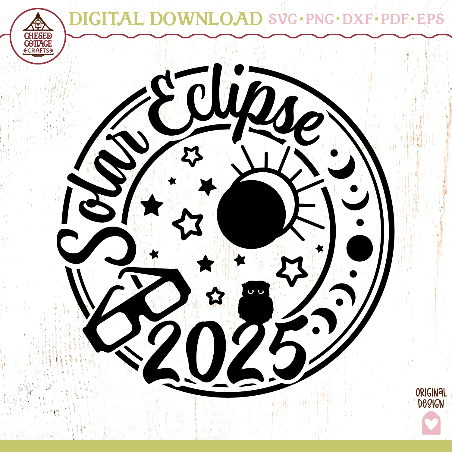 Solar Eclipse 2025 - Chesed Cottage Crafts | SVG Files | Craft Cut ...